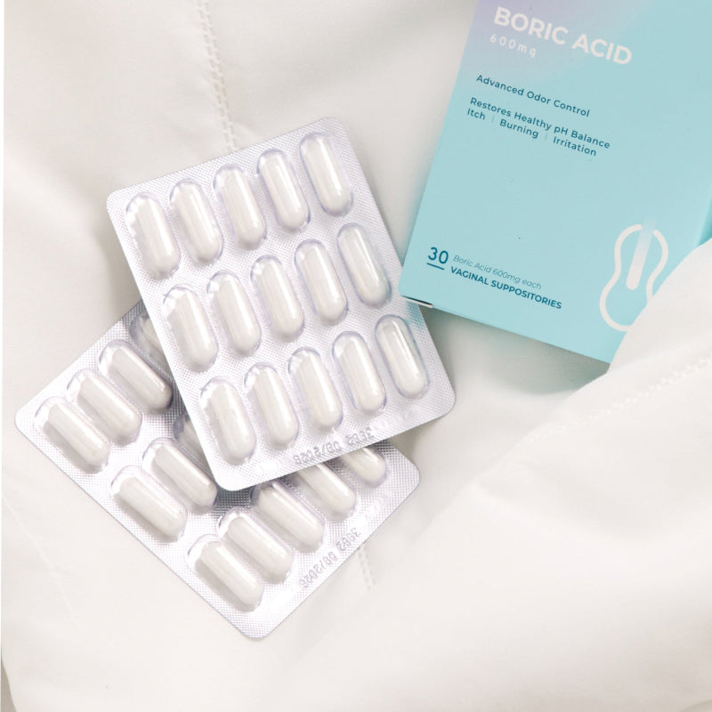 Boric Acid Suppositories for Yeast Infections & BV Relief